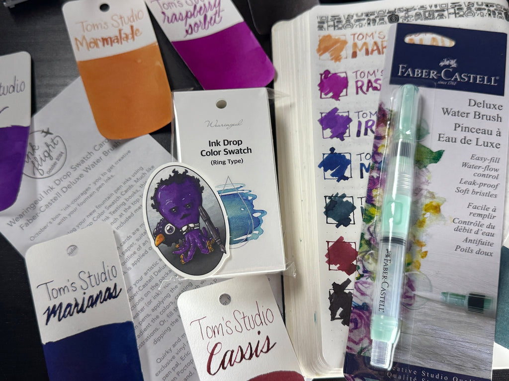 Fountain pen ink subscription box, ink samples, journals and notebooks ...