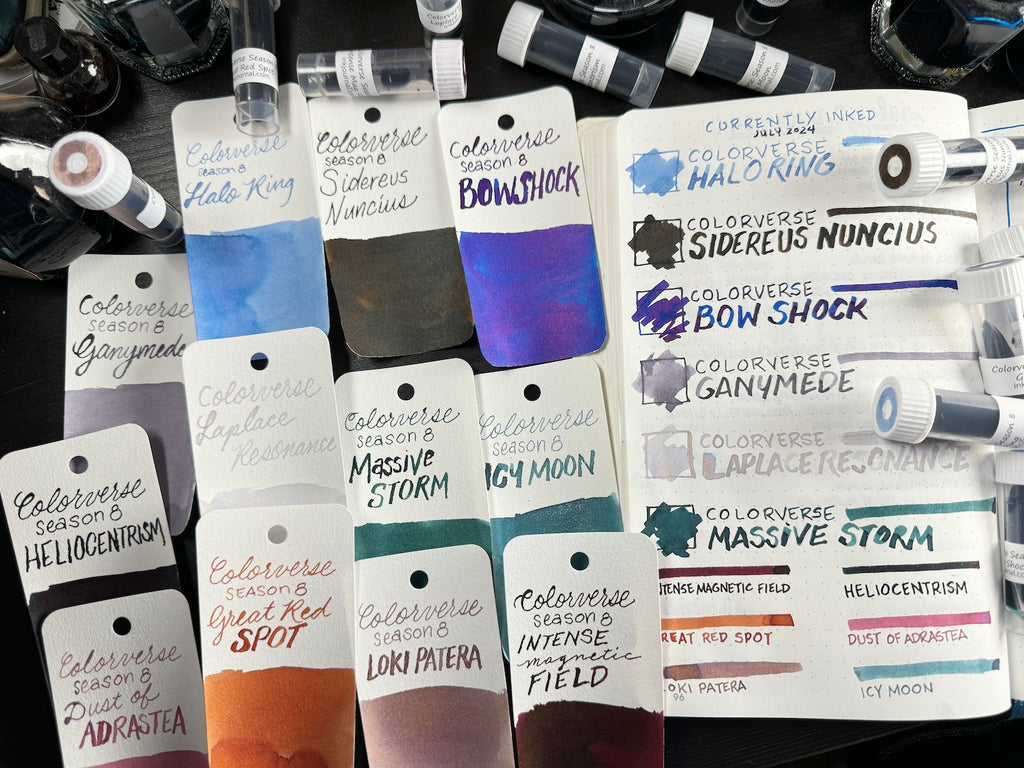 Fountain pen ink subscription box, ink samples, journals and notebooks ...