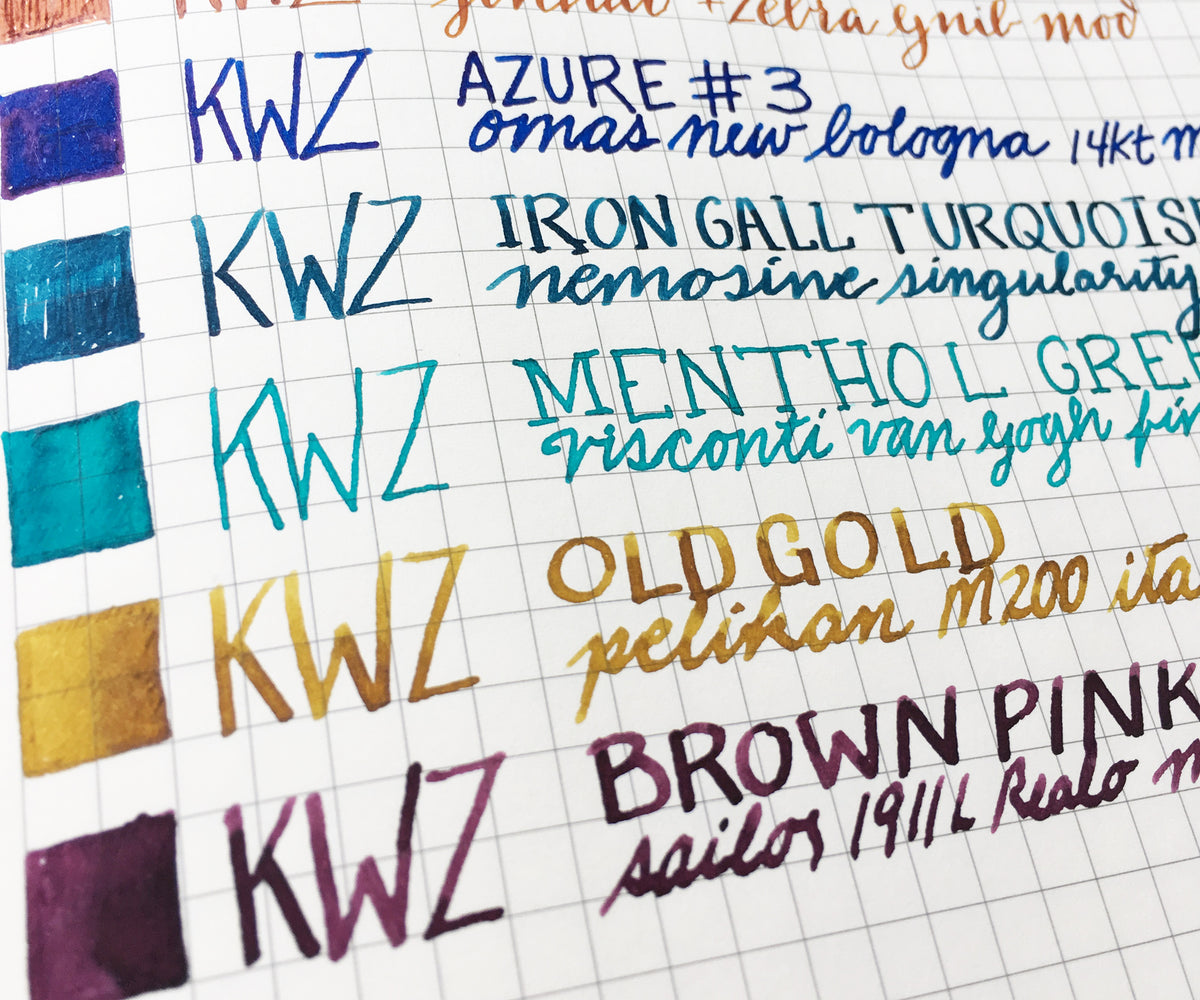 Fountain Pen Ink Samples – inkjournal