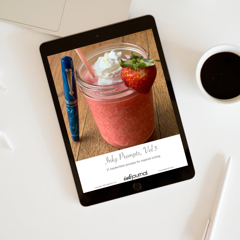 Inky Prompts ebook of creative writing prompts, vol. 5 – inkjournal