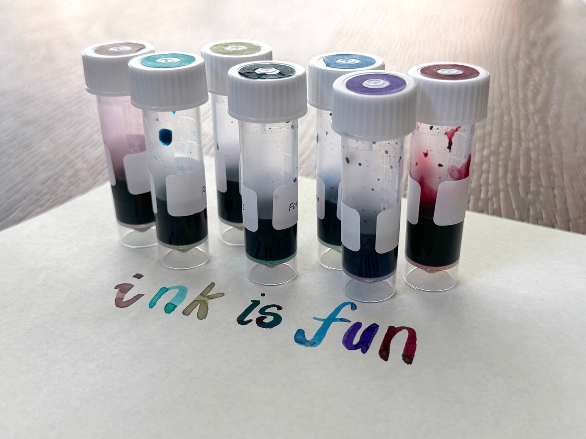 Random 7 Fountain Pen Ink Samples – inkjournal
